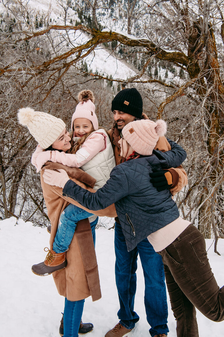 Winter Family Photoshoot at Neff’s Canyon | Millcreek Family Photographer