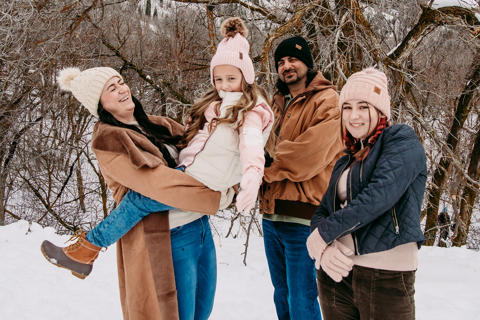 Winter Family Photoshoot at Neff’s Canyon | Millcreek Family Photographer