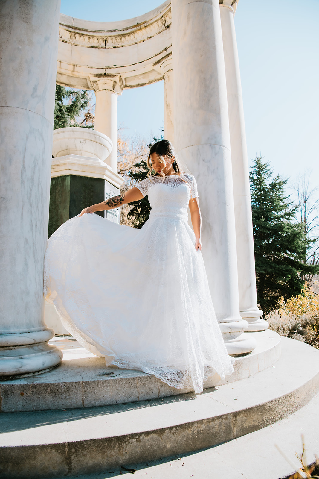 Dreamy Bridal Photoshoot with AW Bridal at Memory Grove Park